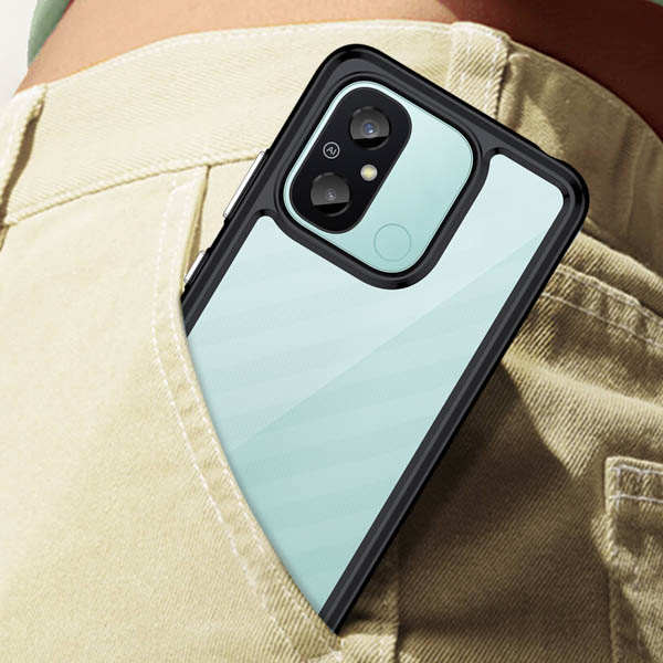 Coque Rigide Xiaomi Redmi 12C Noir, série April Case - Français