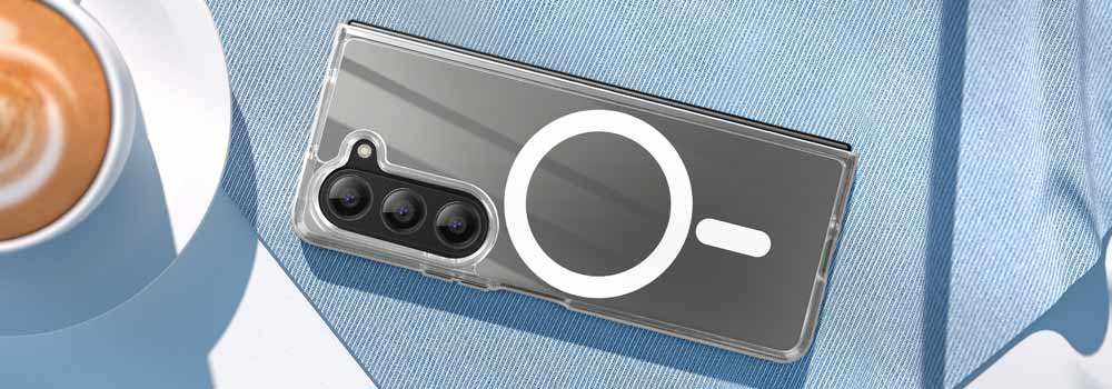 Coque MagSafe Samsung Z Fold 5, Rigide - collection Crystal Mag ...