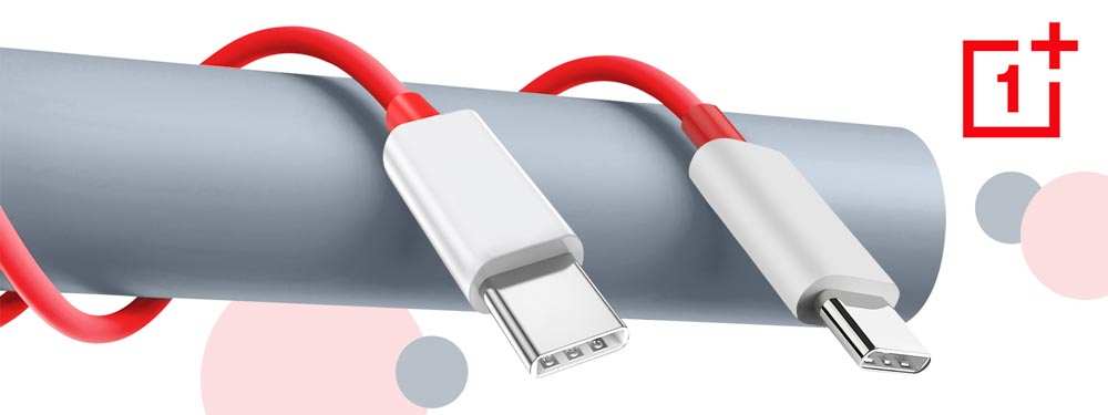 Câble USB-C 6.5A OnePlus Original, Warp Charge 1m - Rouge - Français