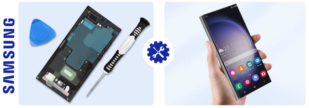 Châssis Central Original Samsung Galaxy S23 Ultra - Gris (Service Pack ...