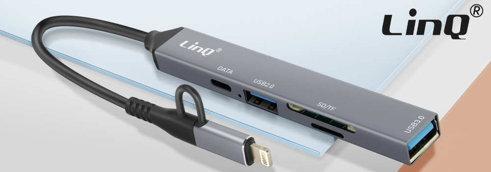 Hub iPad USB-C + Lightning - Multiport USB-C + USB 3.0 et Lecteur Carte ...