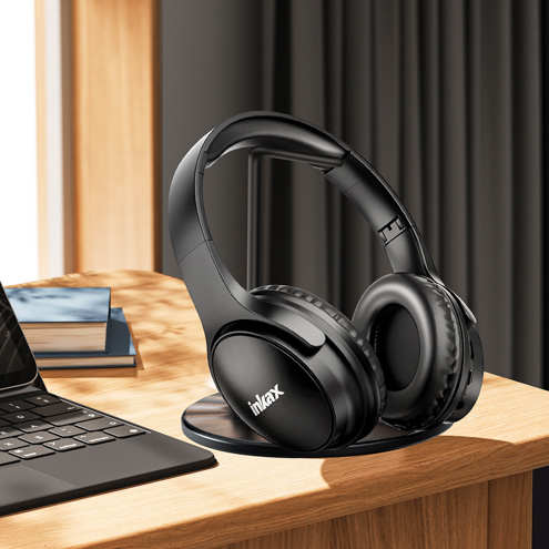 Casque Bluetooth Inkax Noir avec Basses Profondes - Autonomie 4 Heures ...