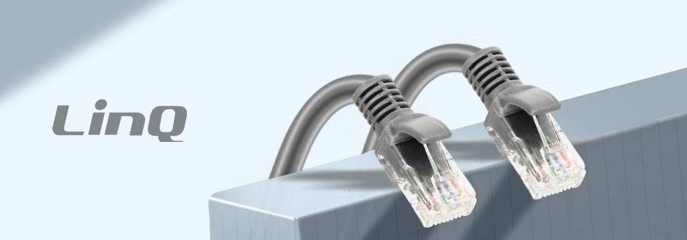 Câble Ethernet 3m, RJ45 Catégorie 6 Transfert 10Gbps - 250MHz, LinQ ...