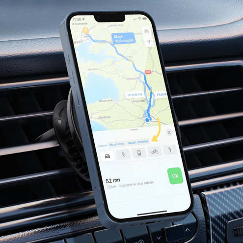 Support Auto Fixation MagSafe Téléphone - Acrroche solide sur Grille d ...