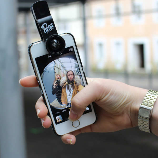 Objectif Fisheye 180° fixation clip, by Pixter p. Smartphones - Français