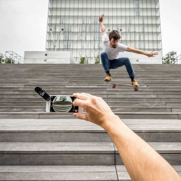 Objectif Fisheye 180° fixation clip, by Pixter p. Smartphones - Français